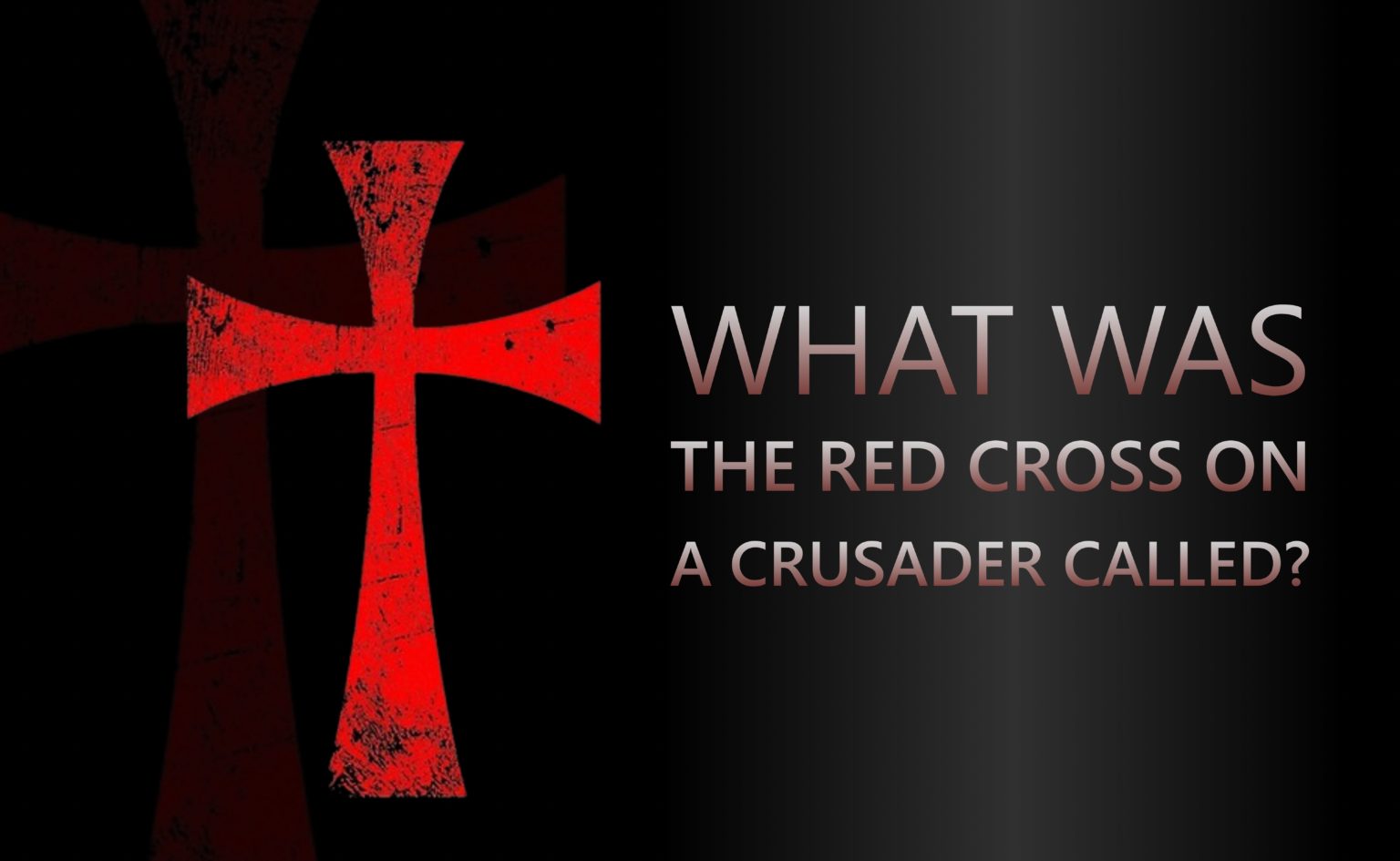 What Was The Red Cross On A Crusader Called?