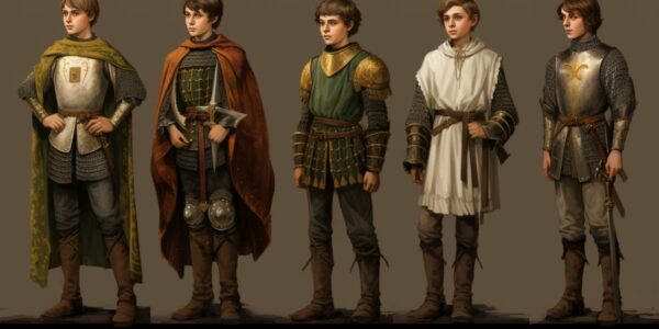 Medieval Page Boys: Noble Youth's Duties