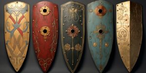 Medieval Norman Shields: Design, Function, and Symbolism