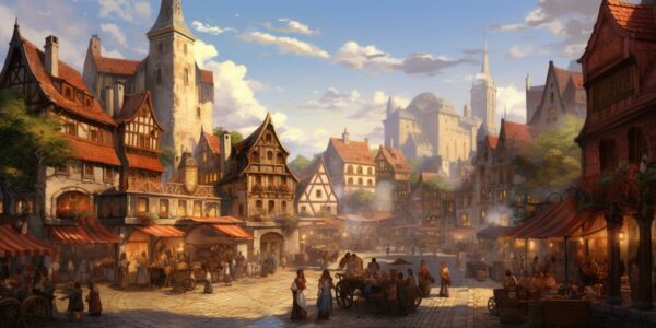 The Heart of Medieval Europe: The Bustling Towns