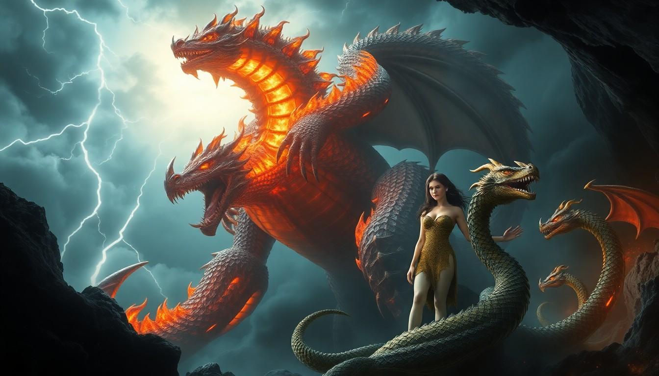 Typhon and Echidna: The Terrifying Monster Parents of Greek Mythology