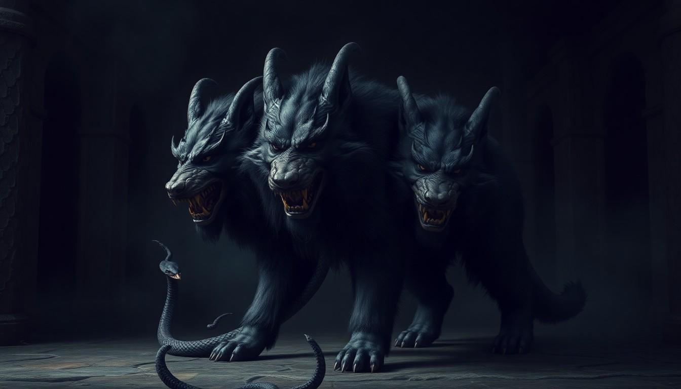 Cerberus: The Three-Headed Guardian of Hades' Underworld - Ancient Greek Mythology