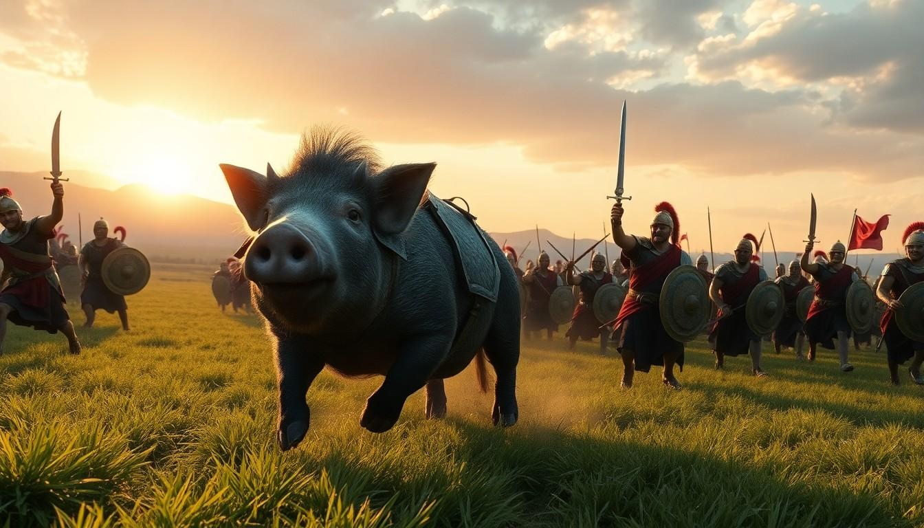 Unraveling Roman War Pigs: The Unique Tactics Behind Ancient Warfare